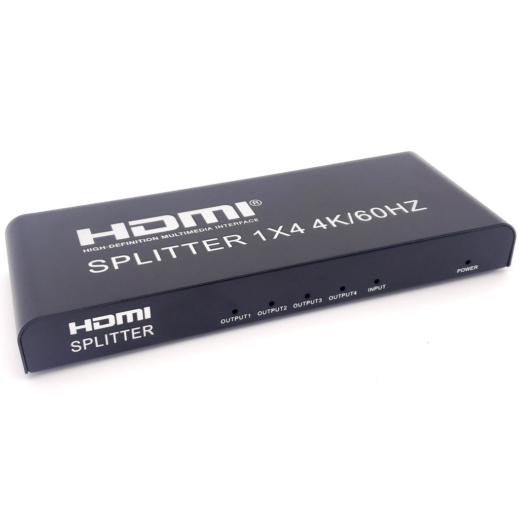 4 Way HDMI Splitter - 4K 60Hz