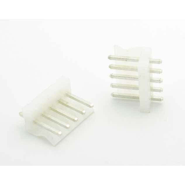 5 Pin 0.156" Polarized Locking Male Header - 2 Pack – Vetco Electronics