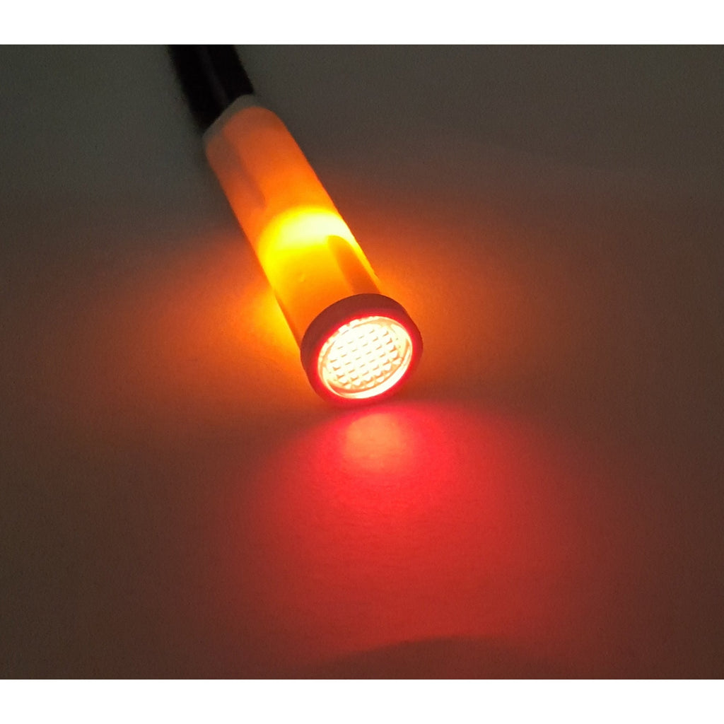 Red Neon Indicator Lamp with 6" Leads – Vetco Electronics