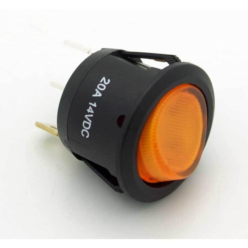 Philmore 30-16123 - SPST Illuminated Round Rocker Switch On-Off 10A ...