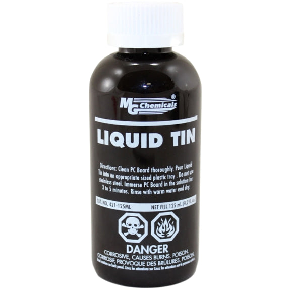 MG Liquid Tin PC Board Tin Plating Solution - 4.2 FLoz (125ML)