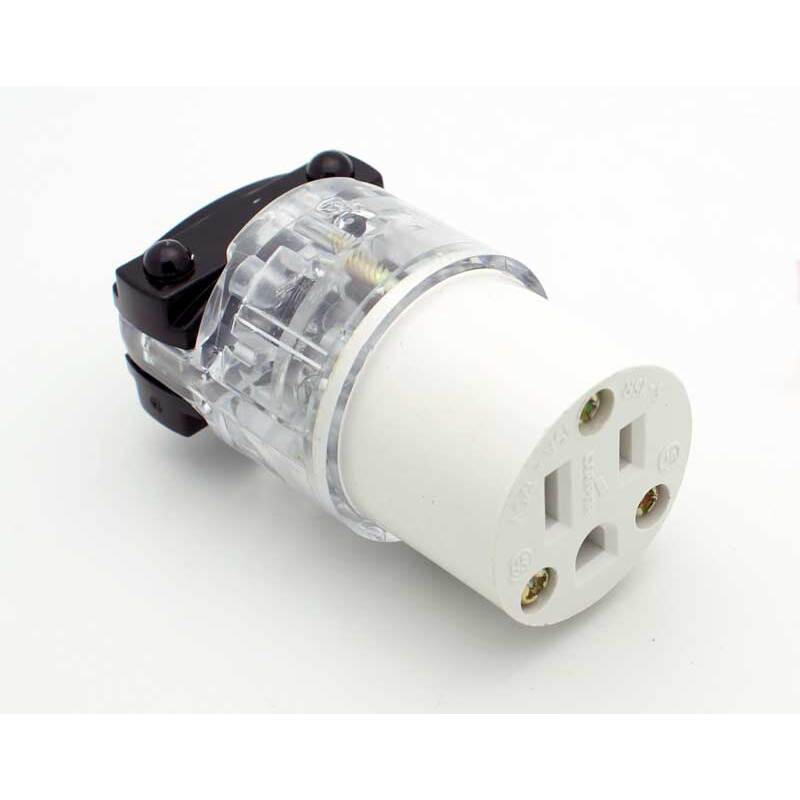 Philmore 8269 - Hospital Grade Female Inline AC Plug - NEMA 5-15R