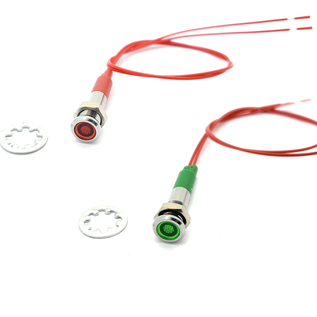 Panel Mount 24V LED - 0.23" (6mm) Mounting Hole
