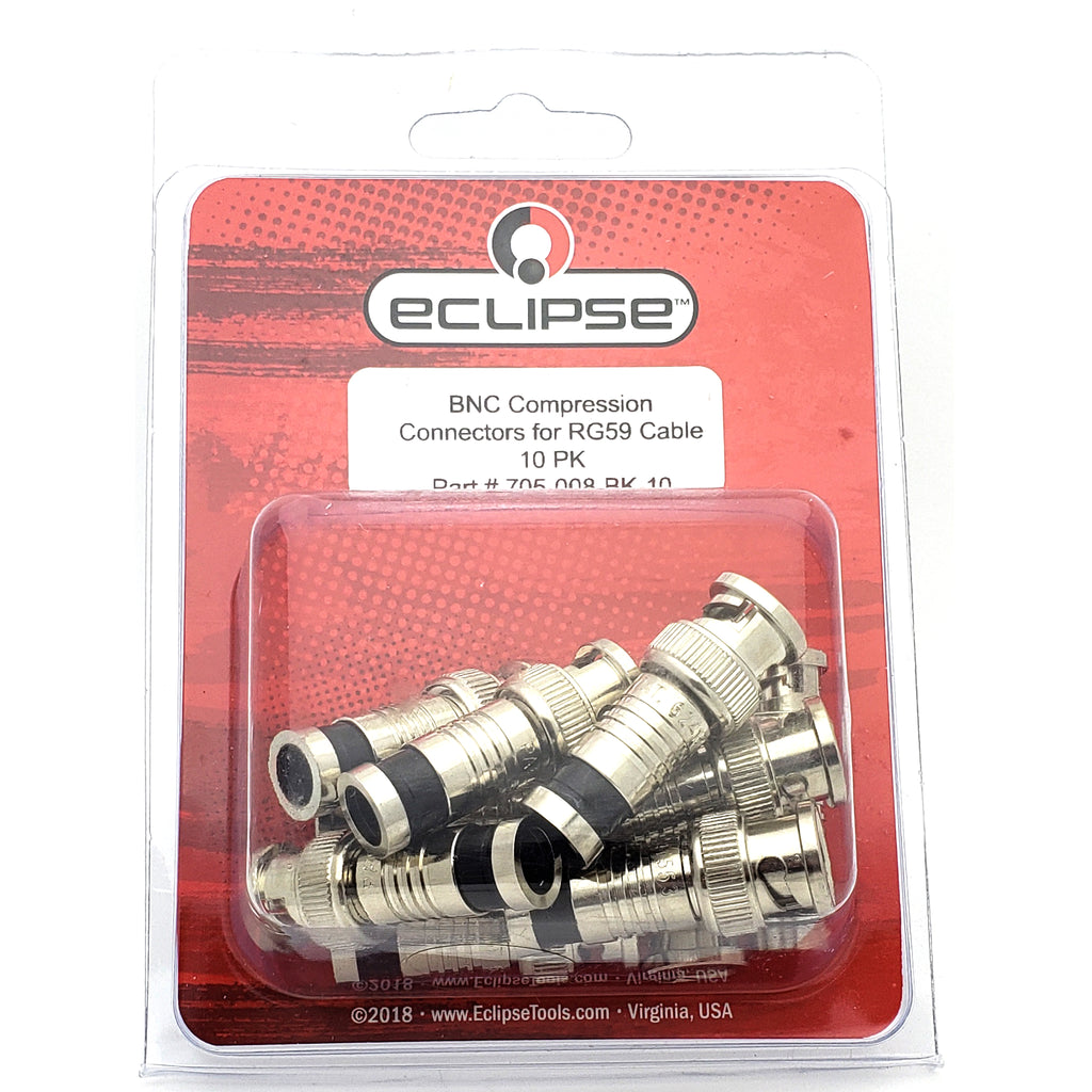 BNC Compression Connectors - RG59 - Ten Pack – Vetco Electronics