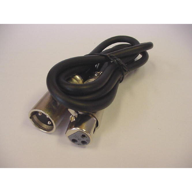 XLR Male - XLR Female Extension Cable 3'