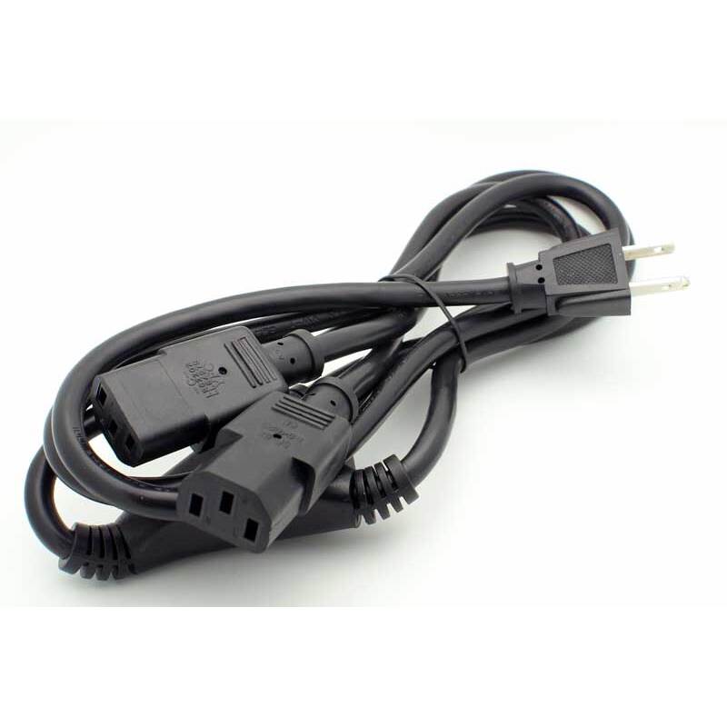 6' Dual IEC C13 Power Cord