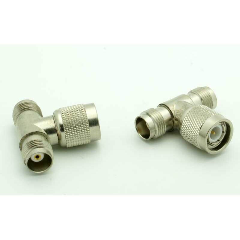 TNC "T" Female - Male - Female Adapter – Vetco Electronics