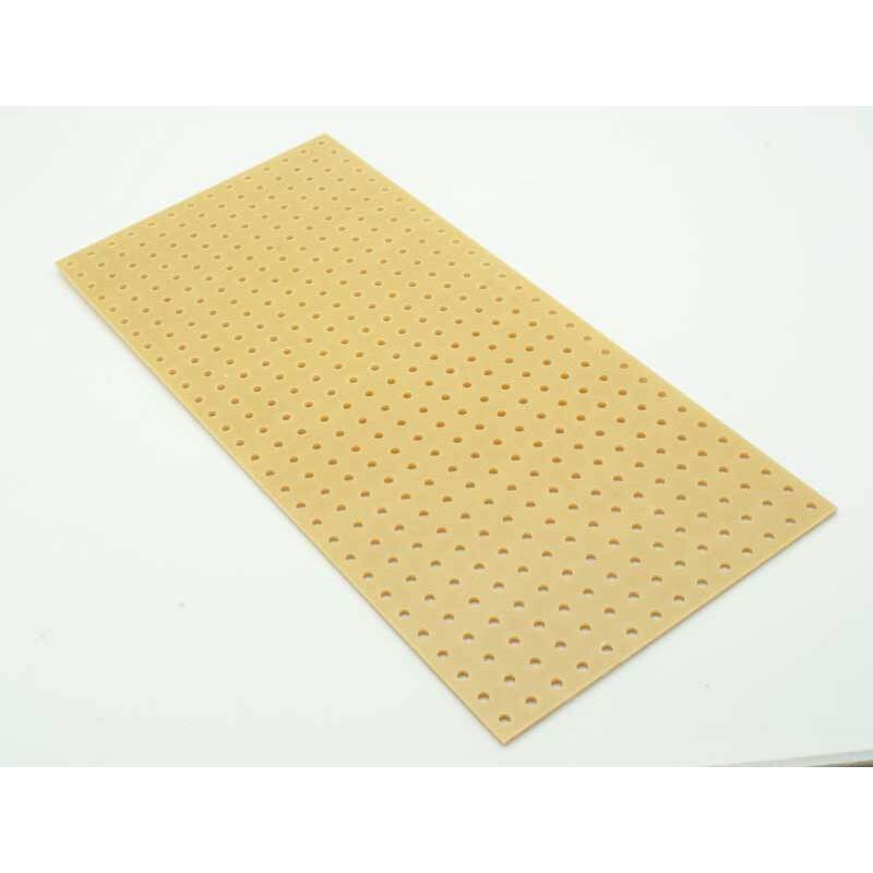 Phenolic Perforated Prototype Board 3.75" x 8" (0.256" centers)