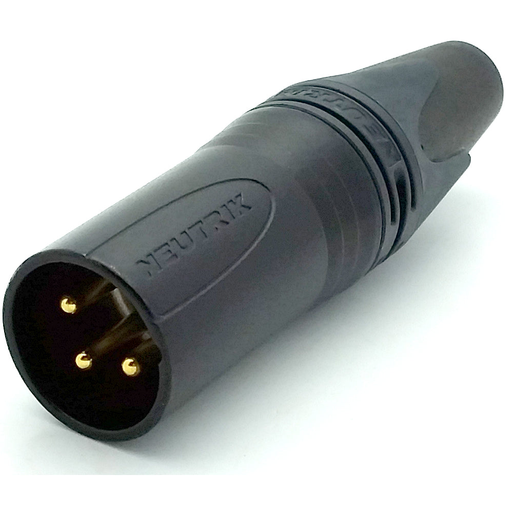 NEUTRIK XLR Male 3 Pin Connector Black (XX Series) – Vetco Electronics