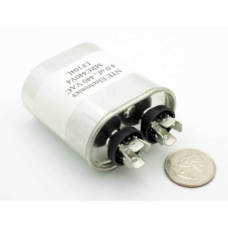 4.0 MFD 440VAC Motor Run Capacitor (Oval Case) – Vetco Electronics