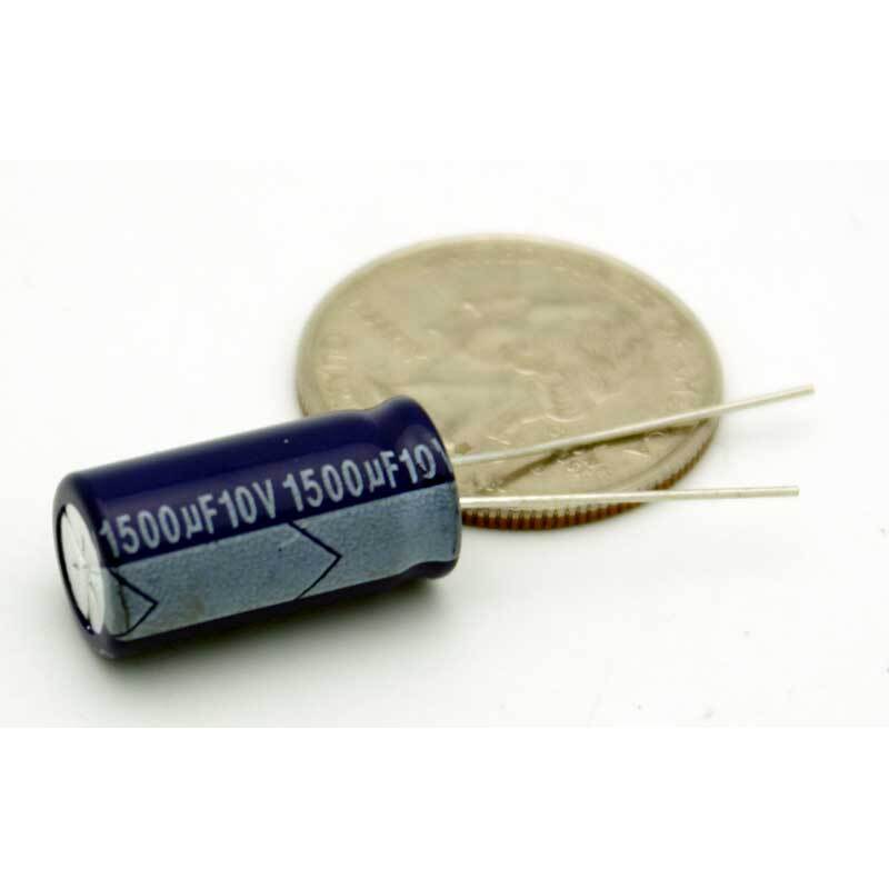 1500uF 10 Volt Electrolytic Capacitor – Vetco Electronics