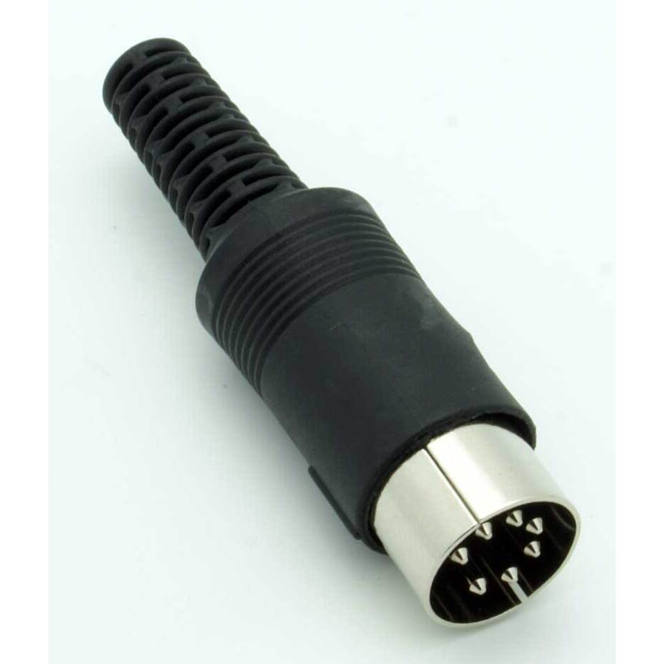 7 Pin DIN Male Inline Plug Connector
