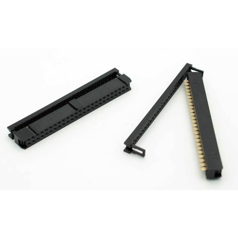 50 Pin IDC Female Socket Connector 0.1" (Keyed) - 1 Per Pack