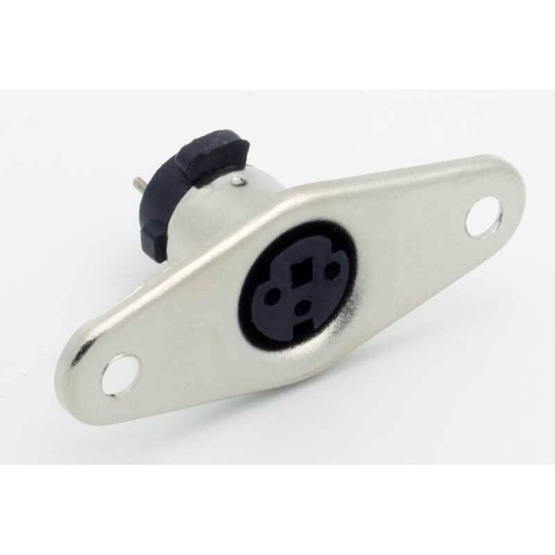 3 Pin Mini-DIN Female Panel Mount Jack – Vetco Electronics