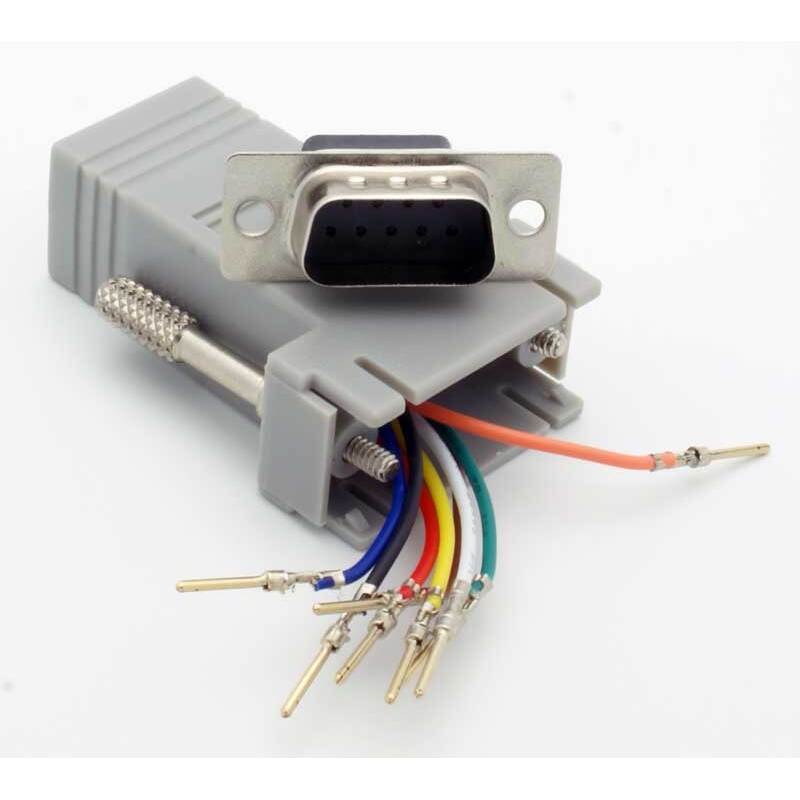 DB-9 Male - RJ-45 Female Modular Adapter – Vetco Electronics