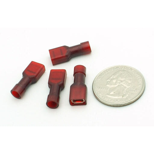 Female Quick Disconnect Terminal - Fully Insulated - 22-18 AWG - .187 ...