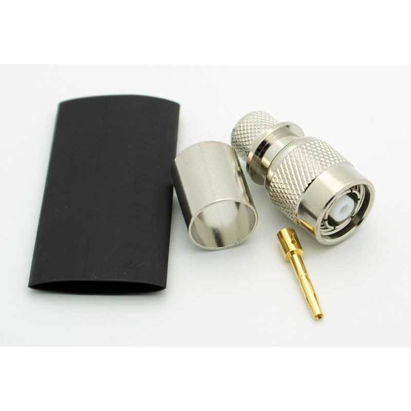 Reverse TNC Male 3 Piece Crimp Connector for LMR-400 Coax