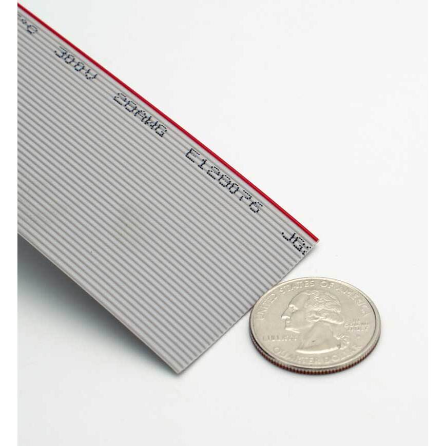 34 Conductor .05" Pitch 28 AWG Ribbon Cable