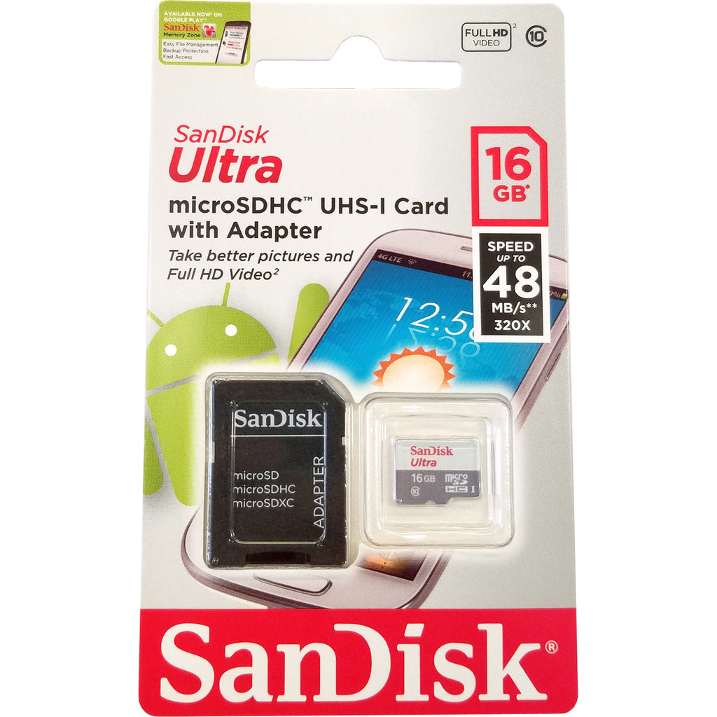 Micro SD Card 16 GB (With adapter) – Vetco Electronics