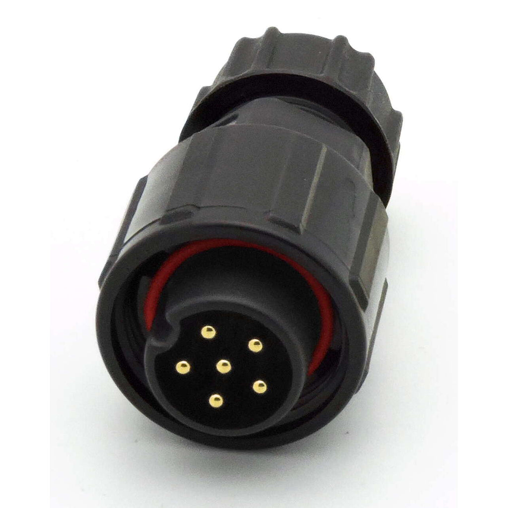 Large Series Waterproof Connector - 6 pin Male Inline