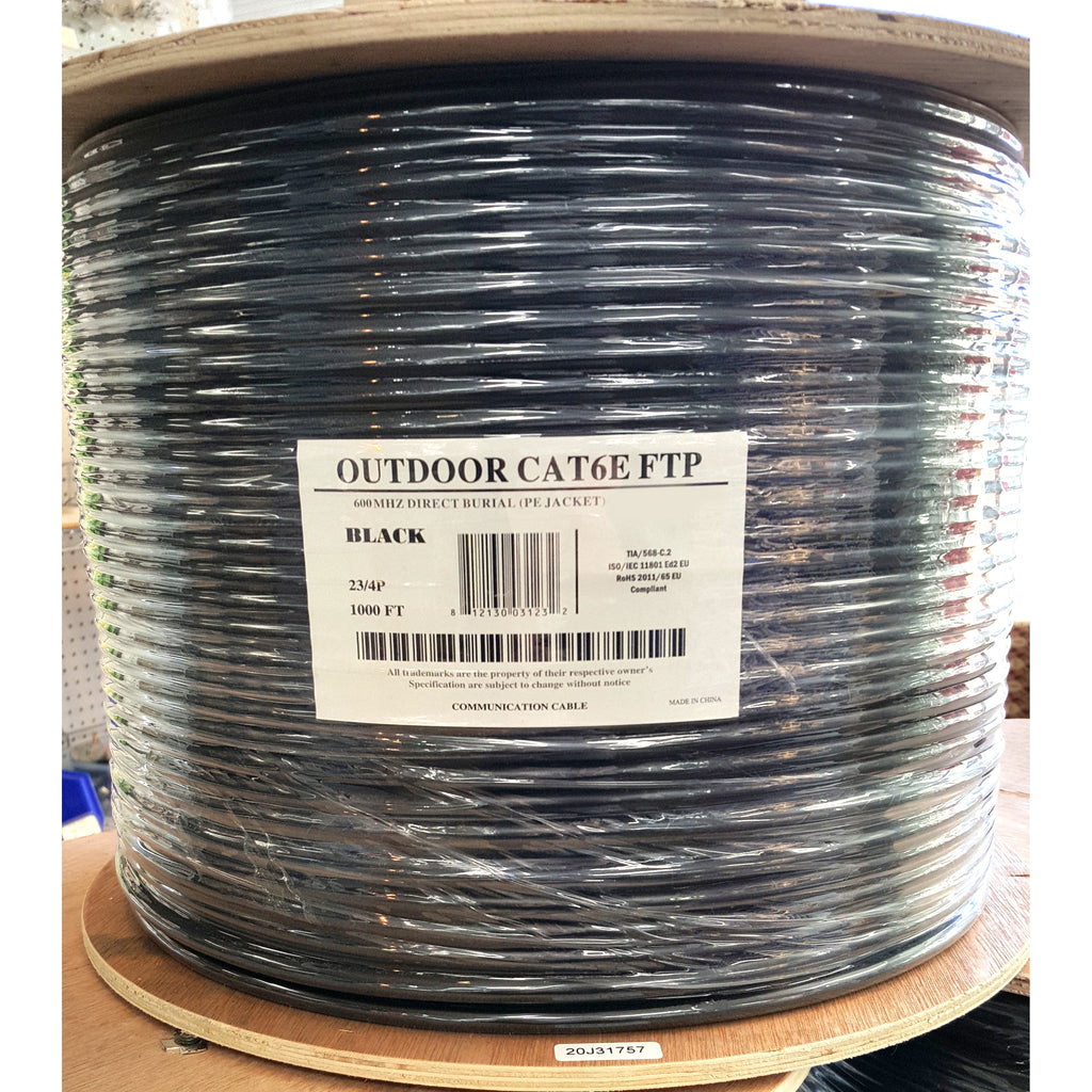 CAT6E Shielded FTP Solid Direct Burial - 1000' Spool