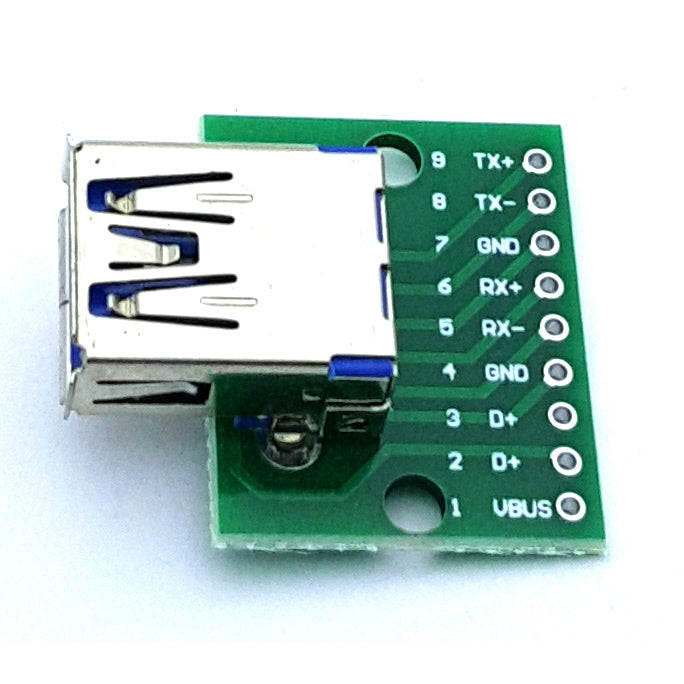 USB A 3.0 Female to Breakout Board