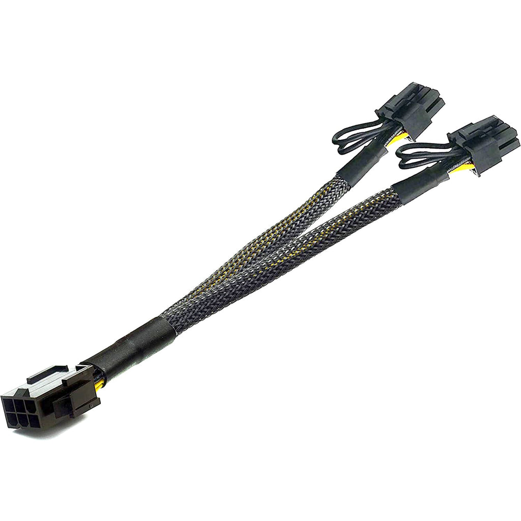 PCI Express 6 Pin to Dual PCI-E 8 Pin (6+2) Power Adapter Cable