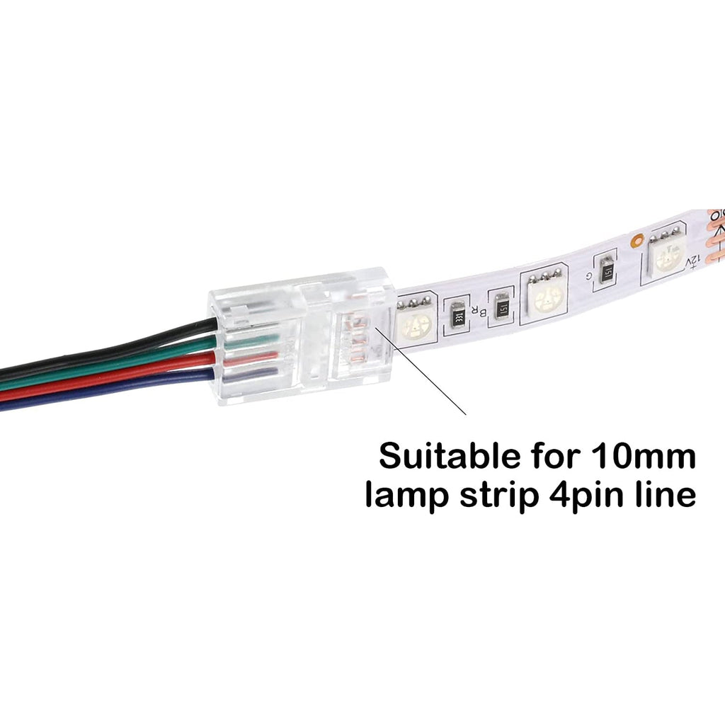 4 Pin RGB LED Strip Quick Connector 2 Pack