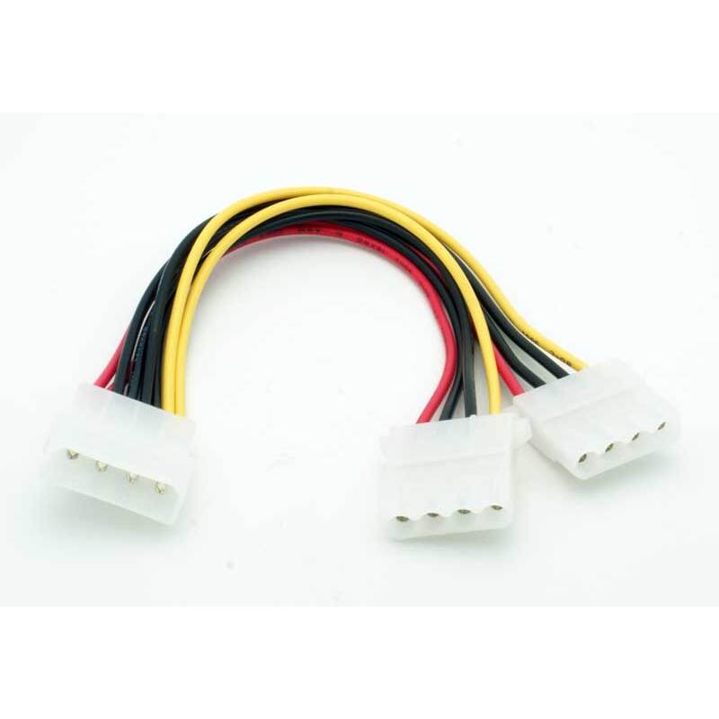 4 Pin Molex Power Supply Y Splitter Cable BLN-180901