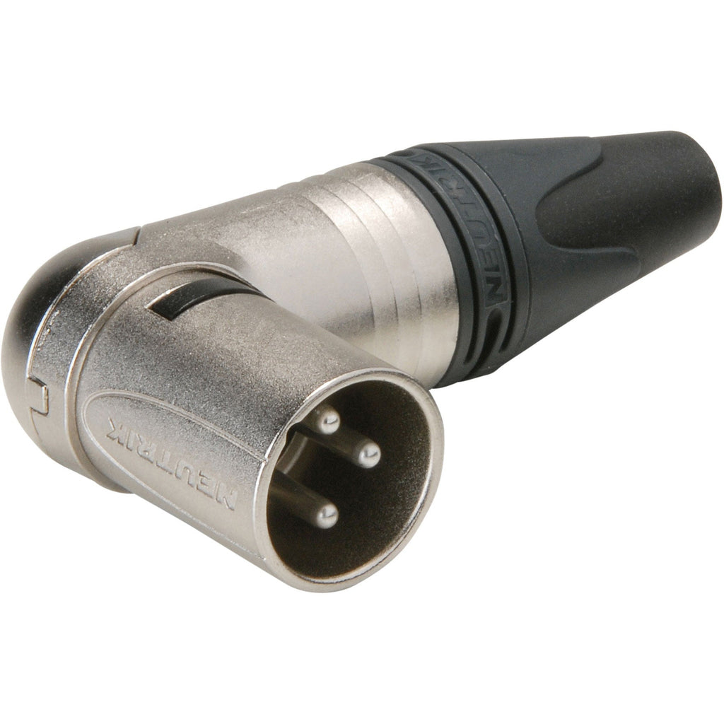 NEUTRIK XLR Male 3 Pin Right Angle Connector (RX Series)