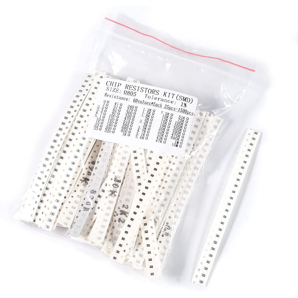 Surface Mount Resistor Kit SMD 0805, 1500 Count