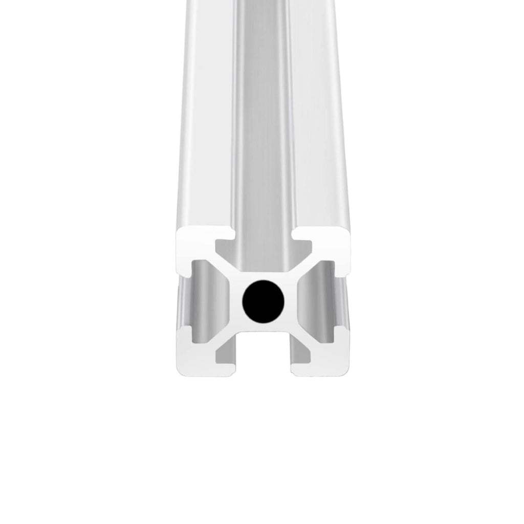 Silver Extruded Aluminum Rails - X Beam Style - 48" long 20mm x 20mm