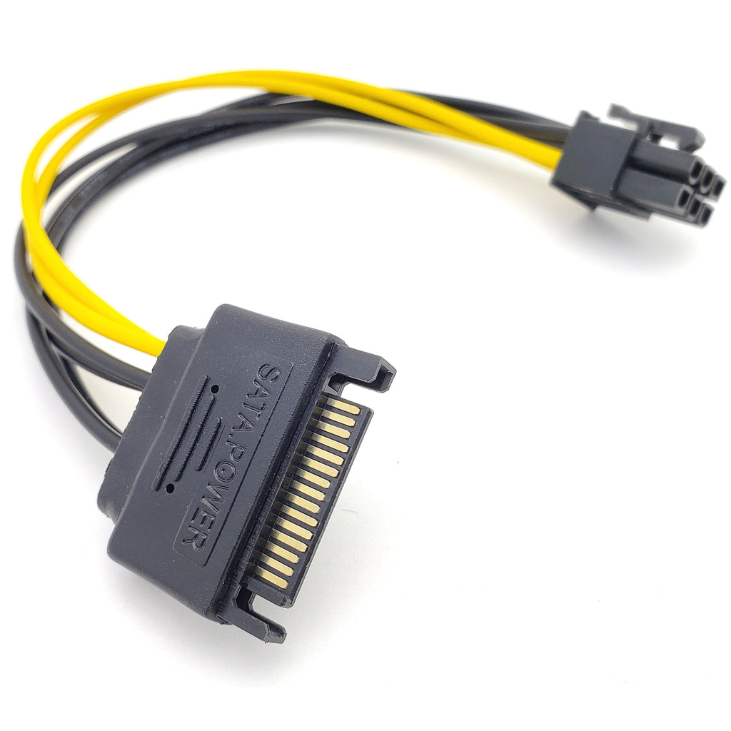 SATA Power To PCI Express 6 Pin Adapter Cable