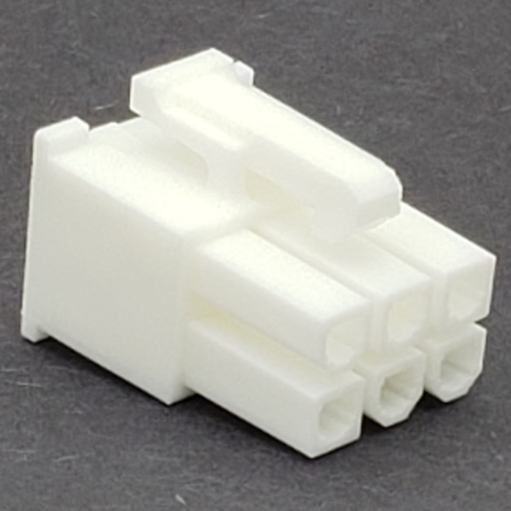 6-pin (2x3) Molex Mini Fit Jr. 0.165 MOLEX 39-01-2065 - White