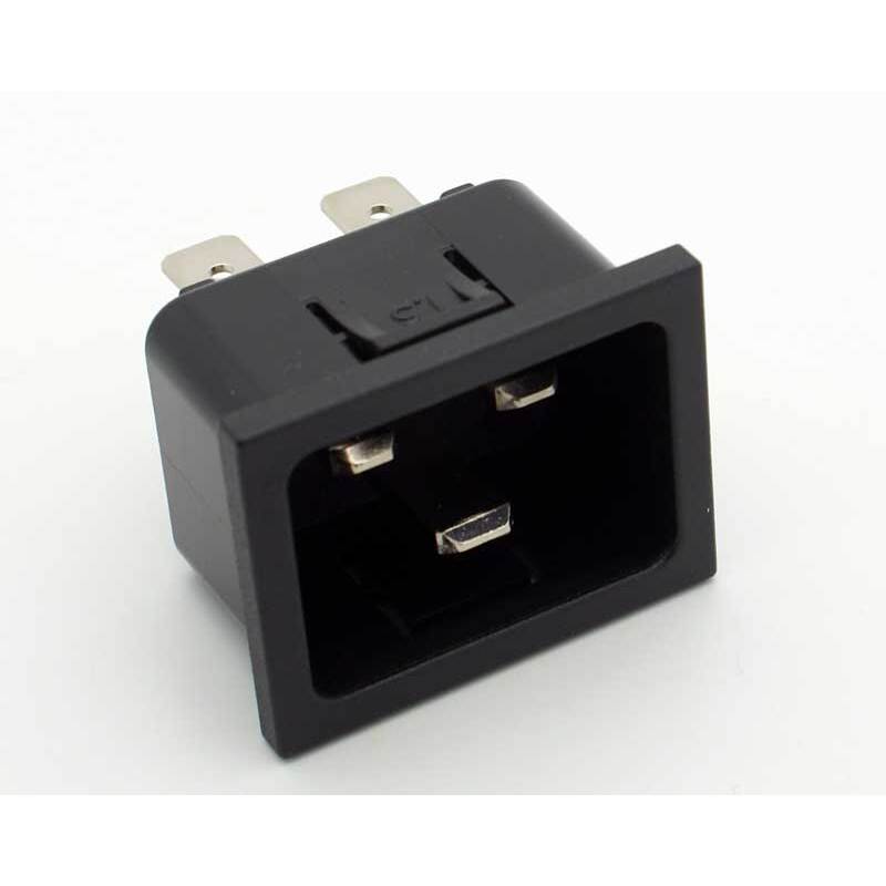 IEC C20 Jack - Snap-In Panel Mount – Vetco Electronics