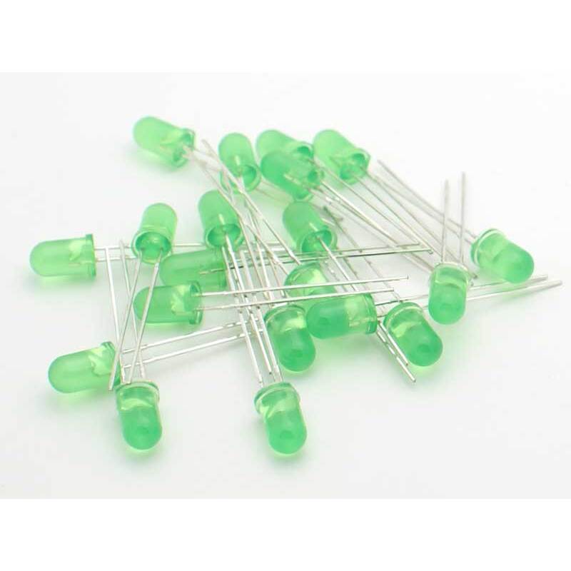 Green 5mm LED 20-Pack