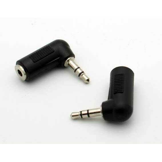 3.5mm Stereo Male - Female Right Angle Adapter
