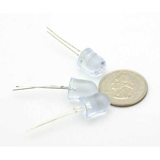 Super Bright White Jumbo LED (10mm) - 3 Pack