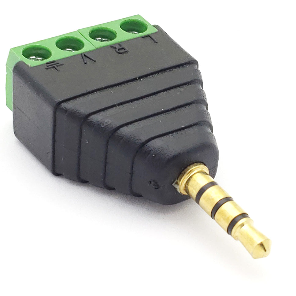 3.5mm 4 Conductor Plug - Solderless w/Screw Terminals - CD027 – Vetco ...