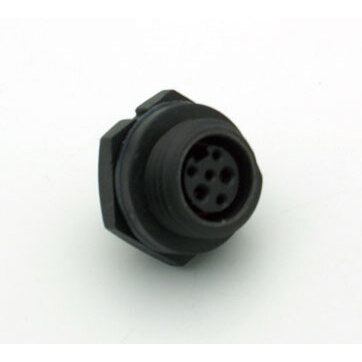 Medium Series 6 Pin Female Chassis Mount Waterproof Connector - 18-24
