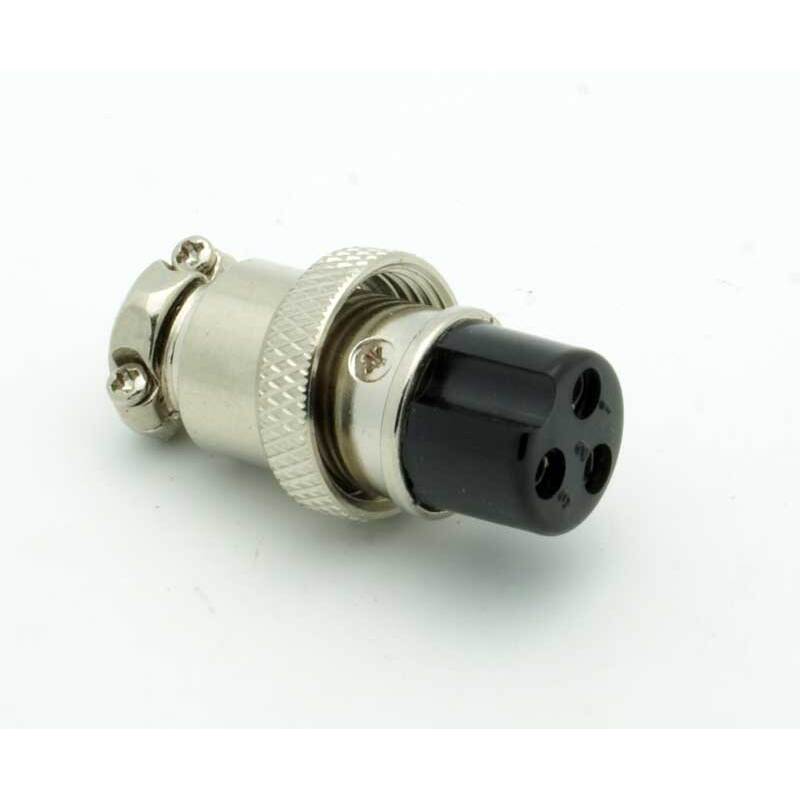 3 Pin Female Inline CB Mic Connector