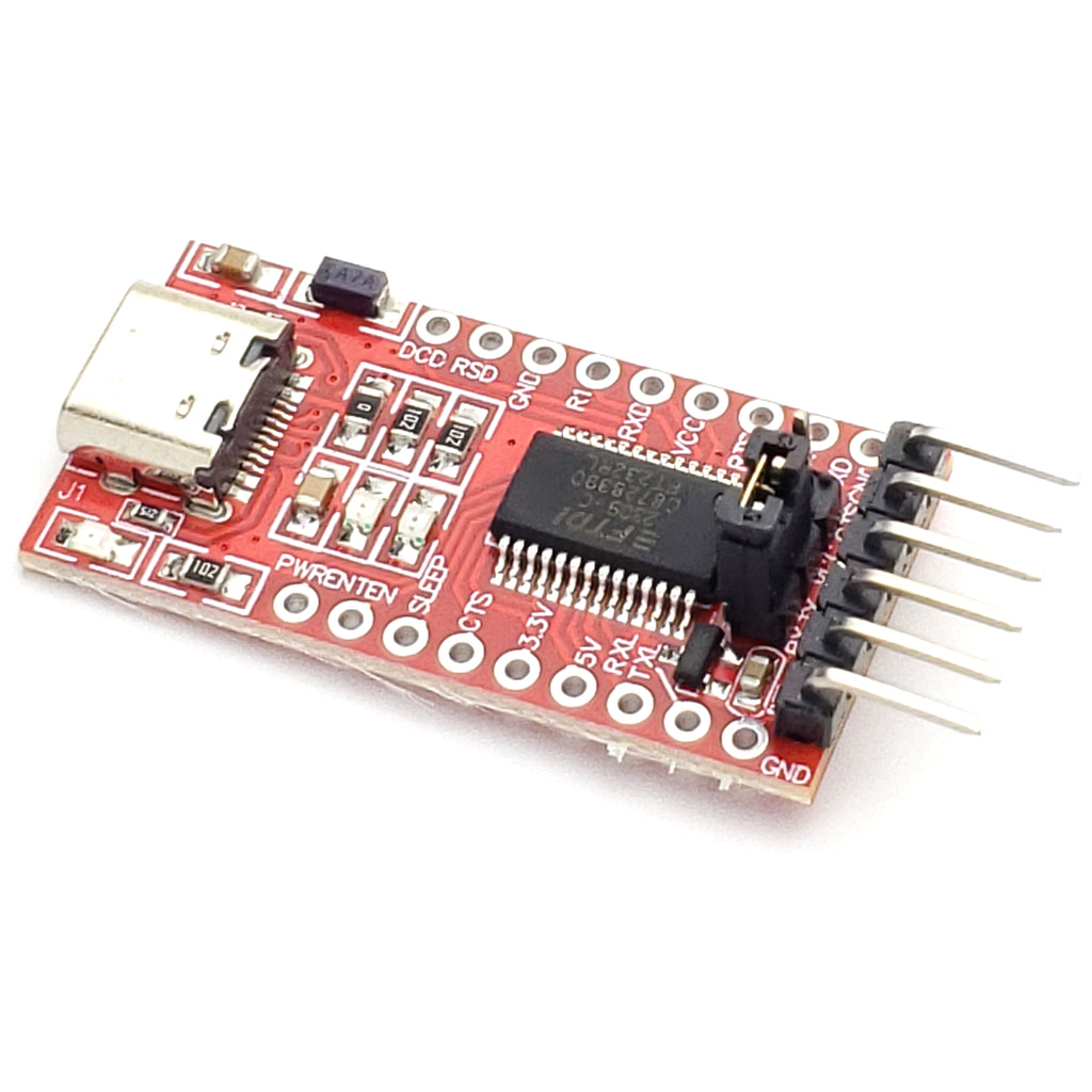 FTDI Breakout Board (USB to Serial / USB to TTL) w/Male Header Pins