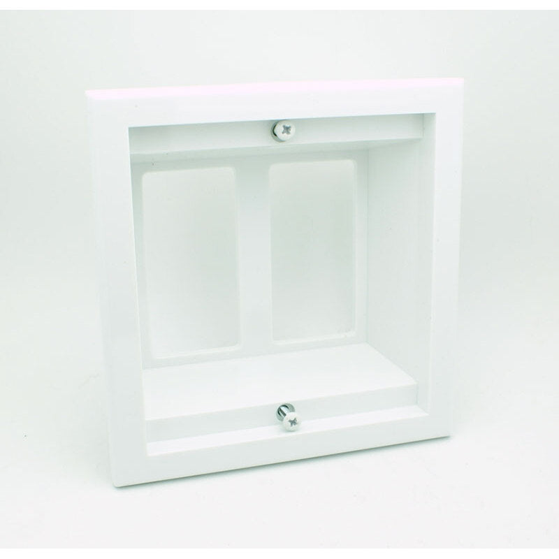 Dual-Gang Recessed Decora Wall Plate / Wall Box Combo – Vetco Electronics